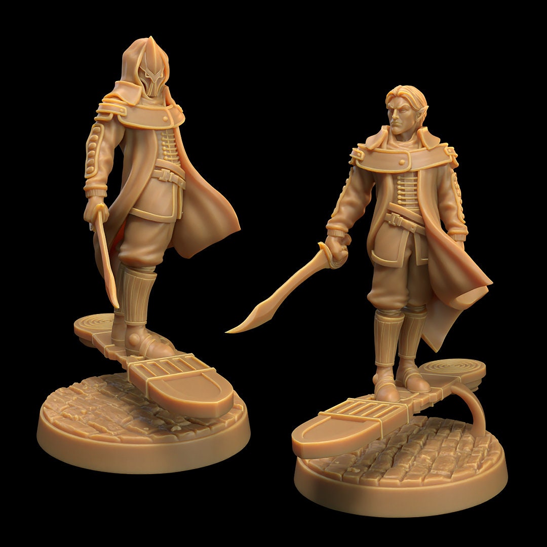 Astral Elf Crew 3d Printed Miniature for Tabletop Rpgs - Etsy UK