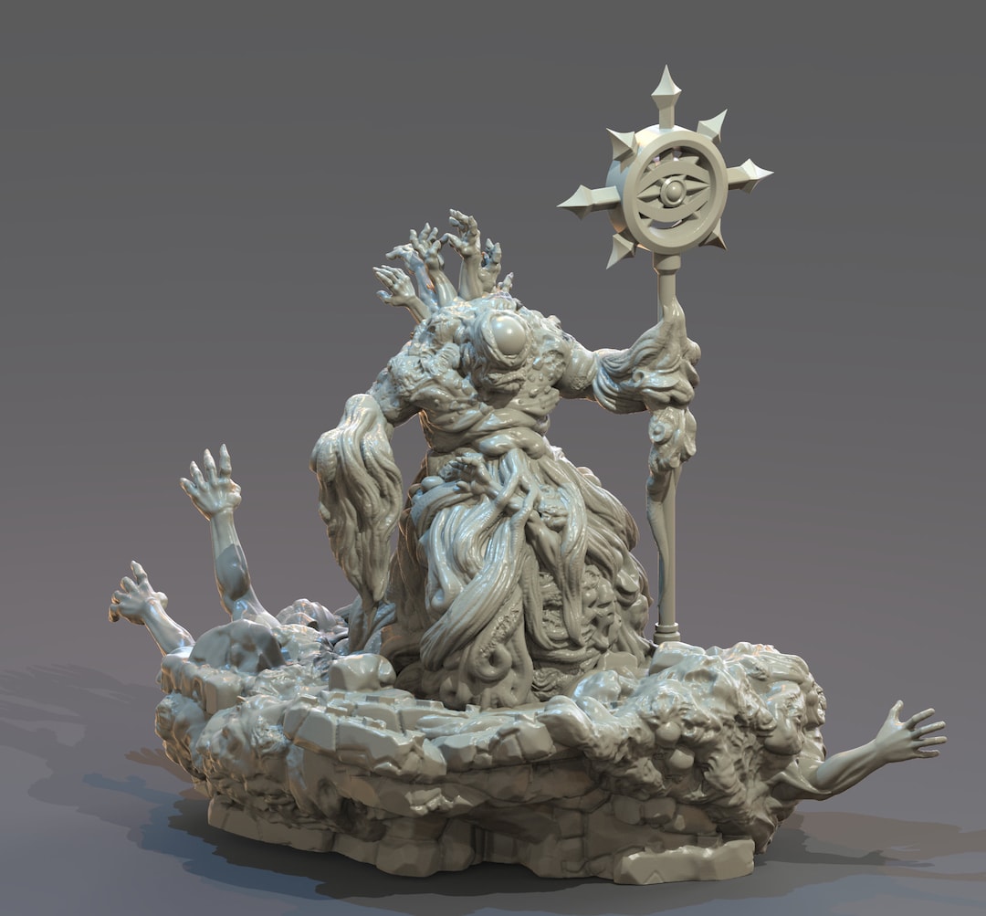 Mammon 3d Printed Miniature With Decorative Base for Tabletop ...