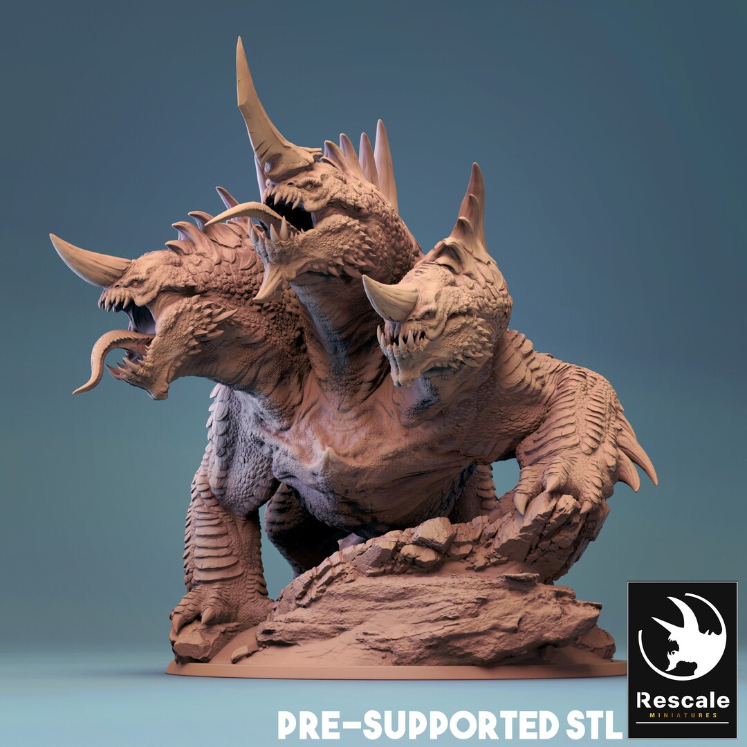 Giant Hell Hound 3d Printed Miniatures for Tabletop Rpgs|dungeons and ...