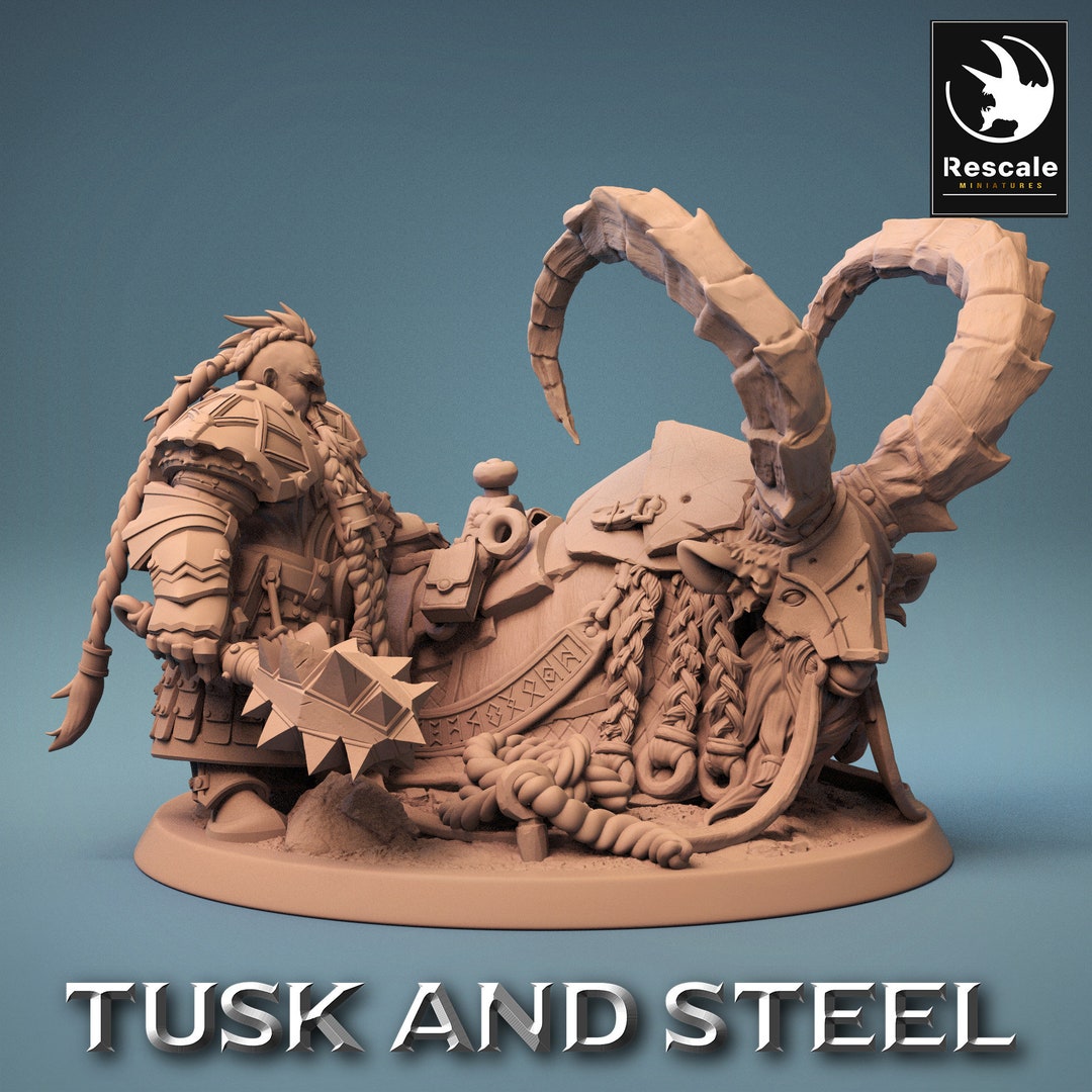 Dwarf With Goat 3d Printed Miniature for Tabletop Rpgs|dungeons and ...