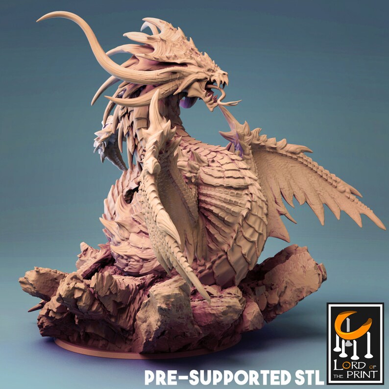 Water Leviathan 3d Printed Miniature for Tabletop - Etsy