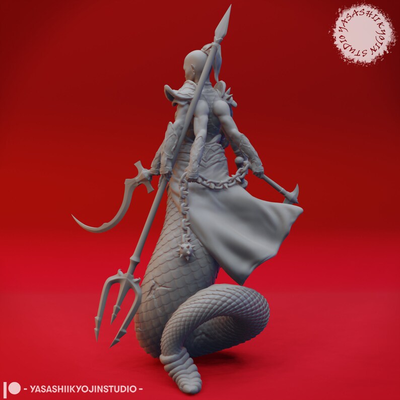Marilith 3d Printed Miniature for Tabletop Rpgsdungeons and - Etsy