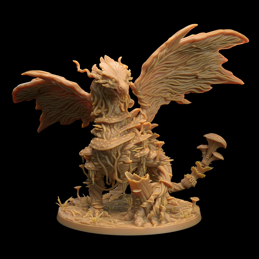 Myconid Dragon 3d Printed Miniature for Tabletop Rpgs Dungeons and ...