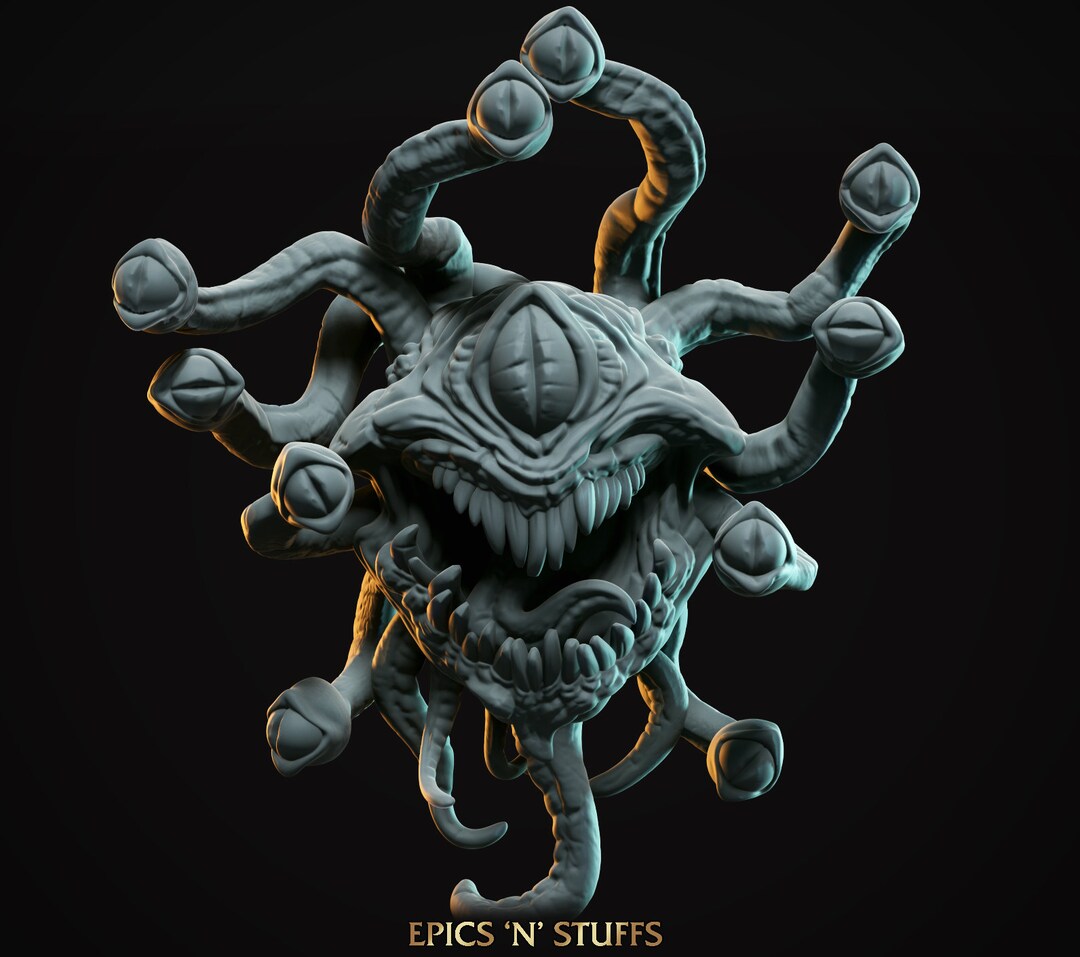 Eye Beast|beholder 3d Printed Miniature for Tabletop Rpgs|dungeons and ...