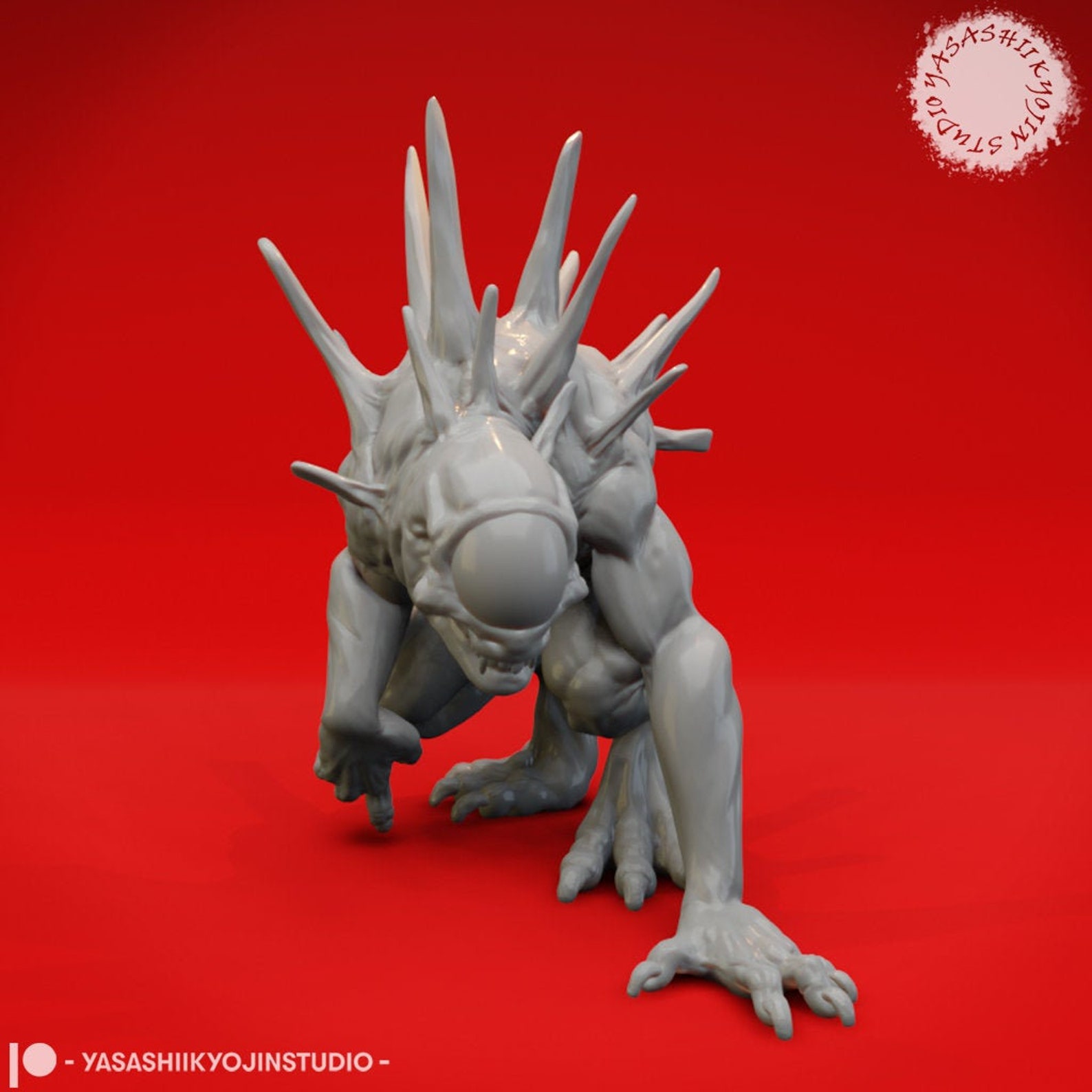 Nothic 3d Printed Miniature for Tabletop Rpgsdungeons and | Etsy