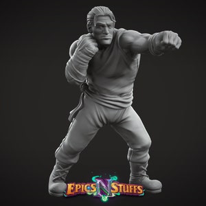 Human Fist Fighter 3d Printed Miniature for Tabletop Rpgs|dungeons and ...