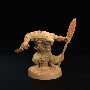 Gator Folk 3d Printed Miniatures for Tabletop Rpgs Dungeons and ...