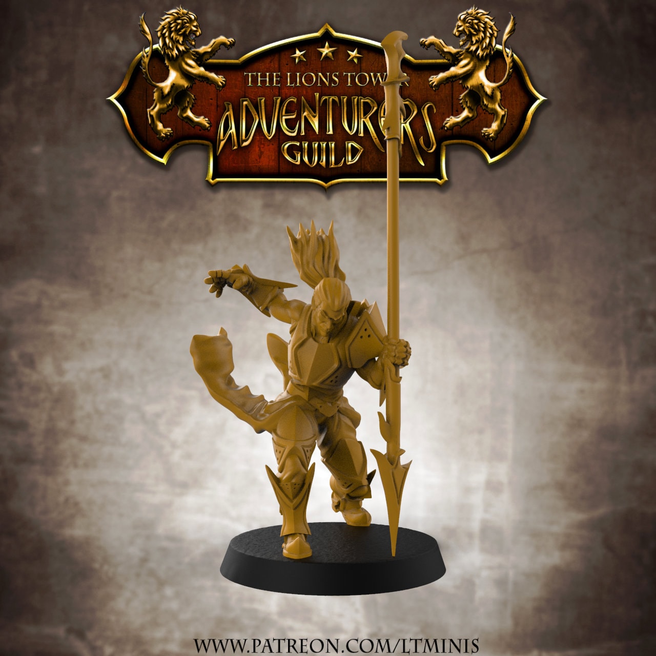 Kain Human Fighter 3d Printed Miniature for Tabletop - Etsy