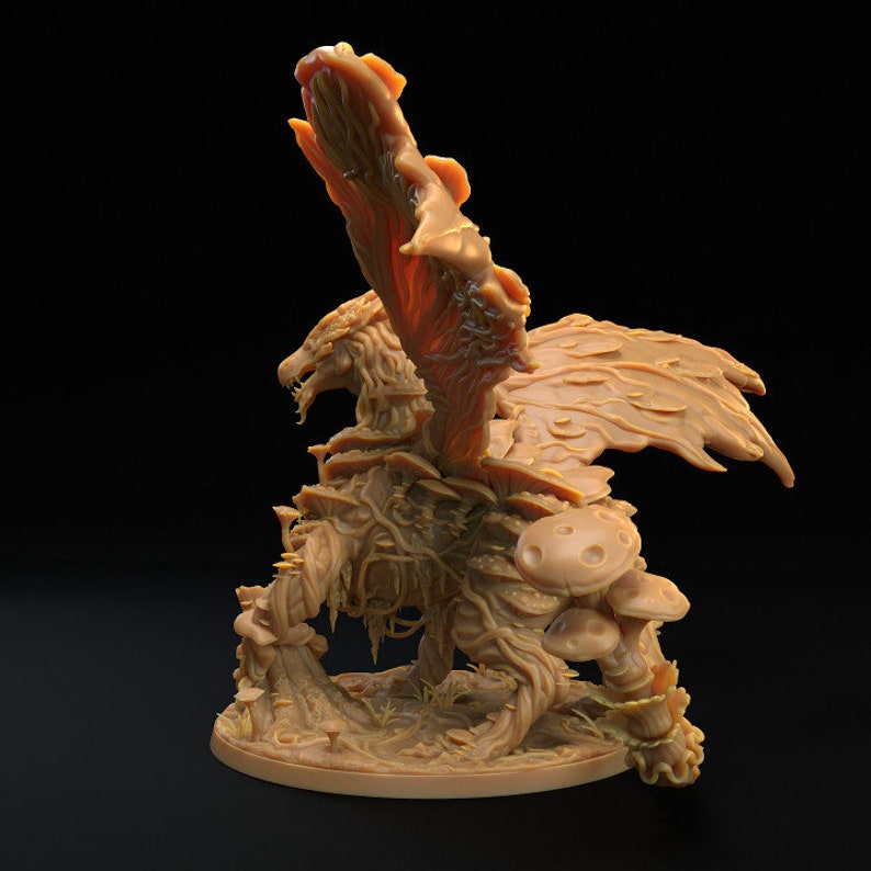 Myconid Dragon 3d Printed Miniature for Tabletop Rpgs Dungeons - Etsy UK