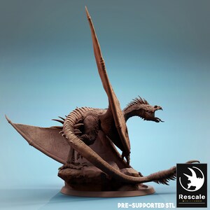 Vouivre Drones 3d Printed Miniature for Tabletop Rpgs|dungeons and ...