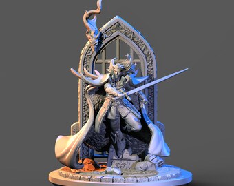 Loki 3d Printed Miniature With Decorative Base for Tabletop ...