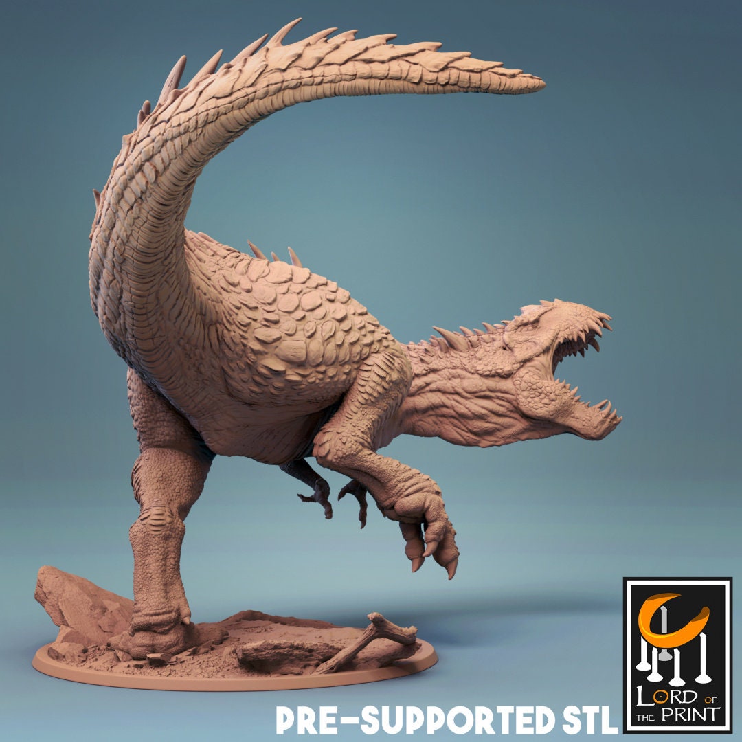 Tyrannosaurus Rex 3d Printed Miniature for Tabletop - Etsy UK