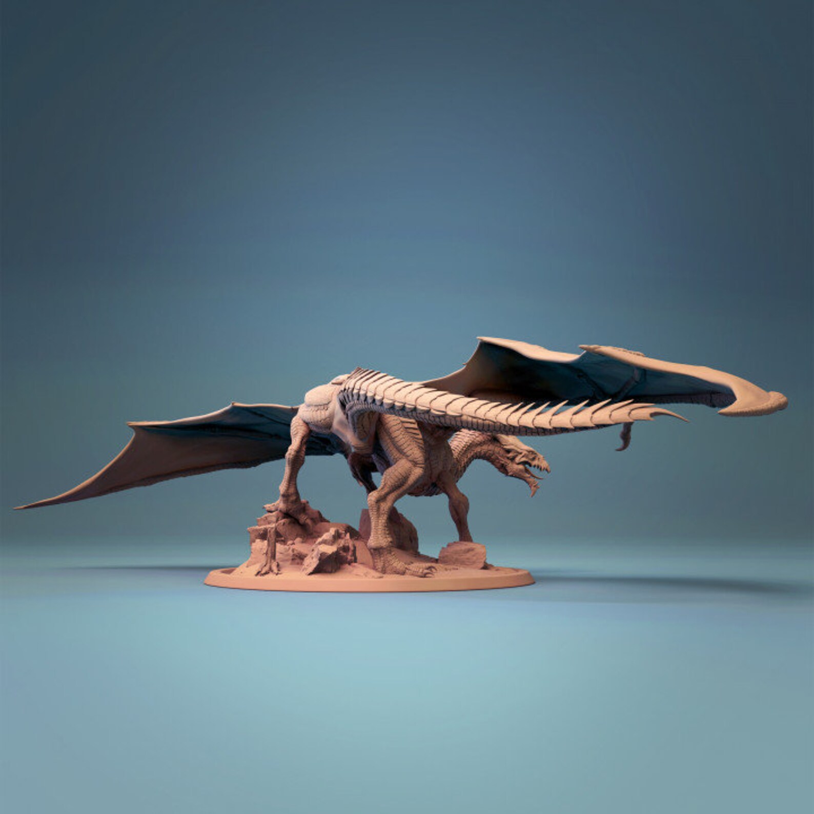 White Dragon 3d Printed Miniature for Tabletop Rpgsdungeon - Etsy UK