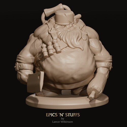 Dwarf Brewer Miniature for Dungeons & Dragons Tabletop RPG - Etsy