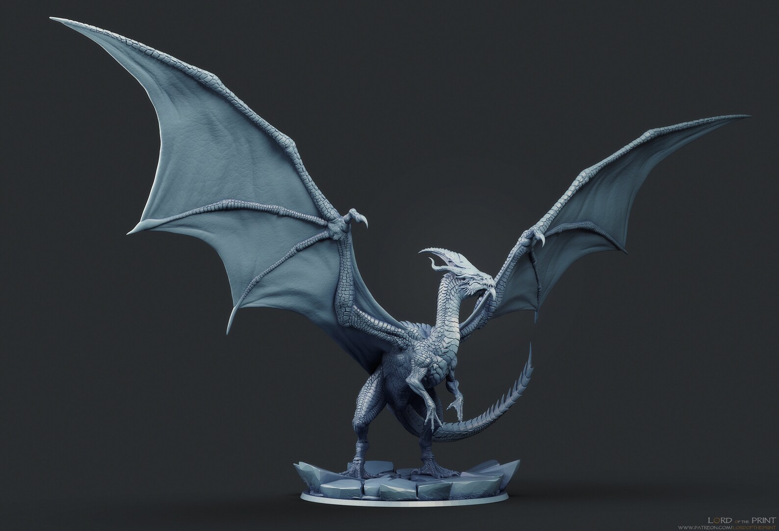 White Dragon 3d Printed Miniature for Tabletop Rpgsdungeon - Etsy UK