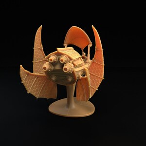 Space Elf Skiff 3d Printed Miniatures for Tabletop Rpgs Dungeons and ...