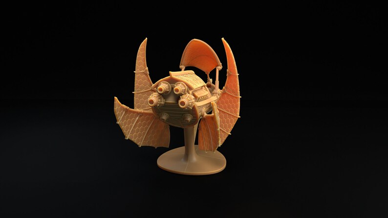 Space Elf Skiff 3d Printed Miniatures for Tabletop Rpgs - Etsy UK