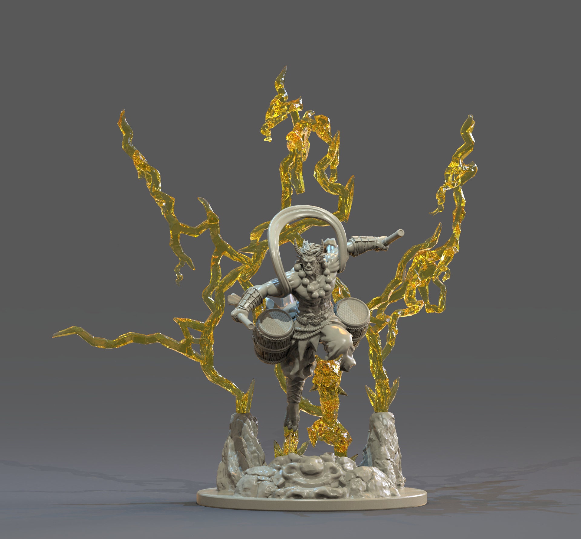 Raijin Statue