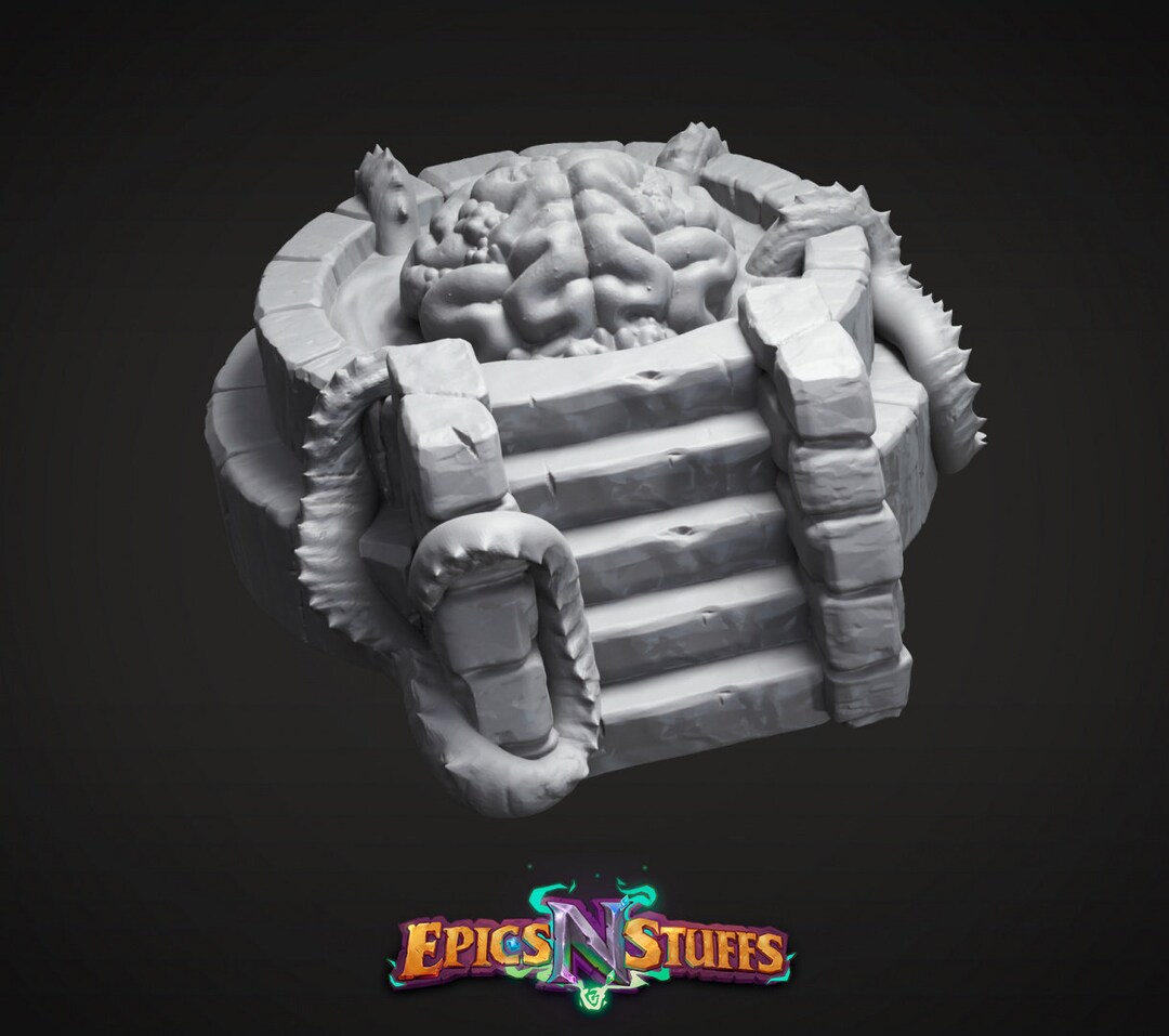 Brain Pool 3d Printed Miniature for Tabletop Rpgsdungeons and ...