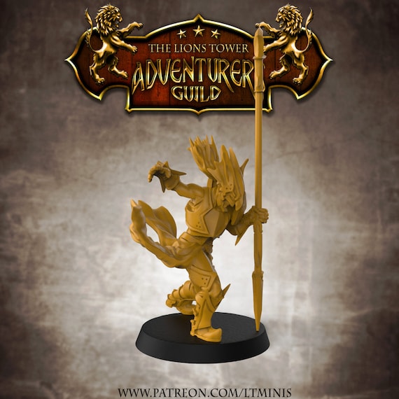 Kain Human Fighter 3d Printed Miniature for Tabletop - Etsy