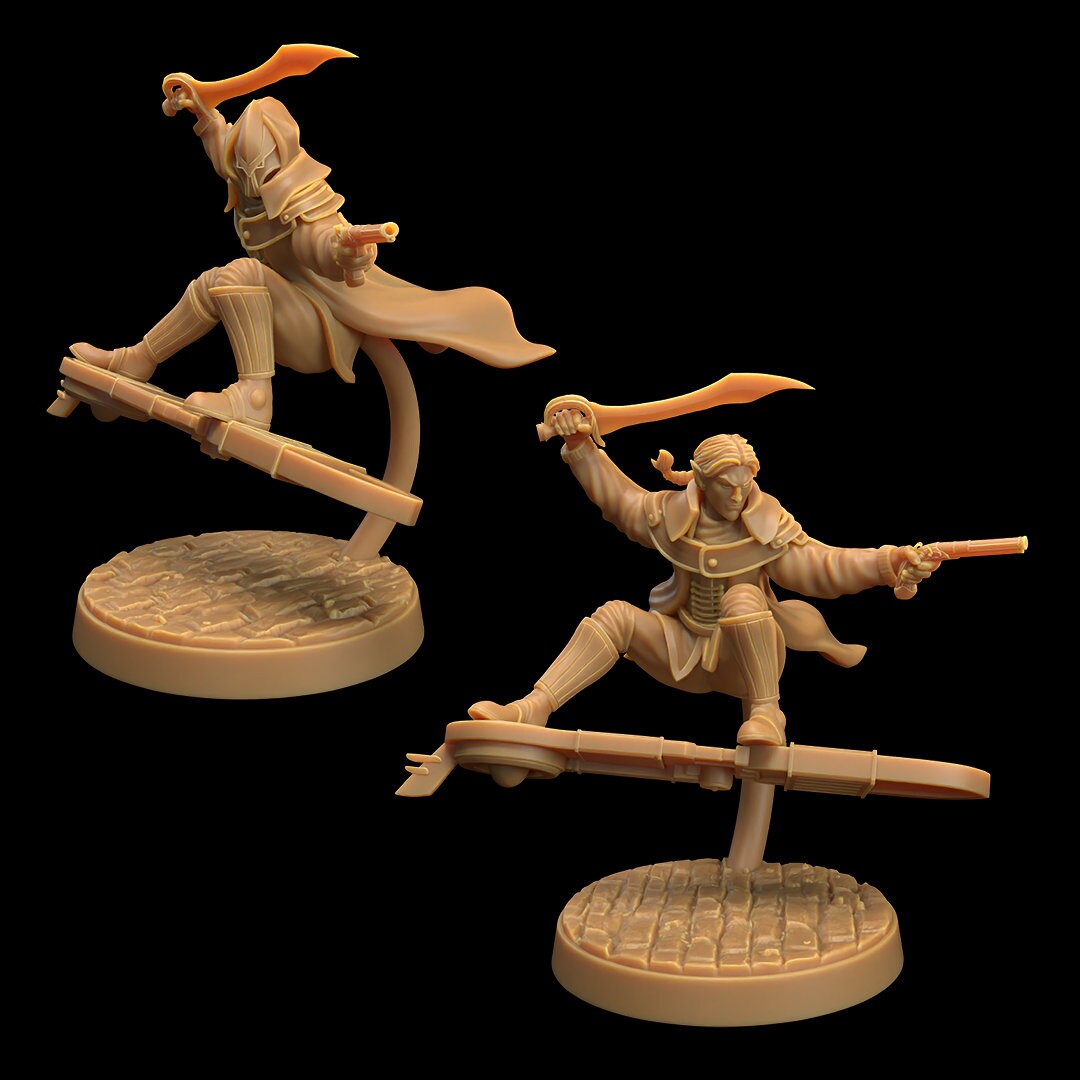 Astral Elf Crew 3d Printed Miniature for Tabletop Rpgs - Etsy UK