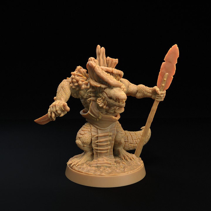 Gator Folk 3d Printed Miniatures for Tabletop Rpgs Dungeons - Etsy UK