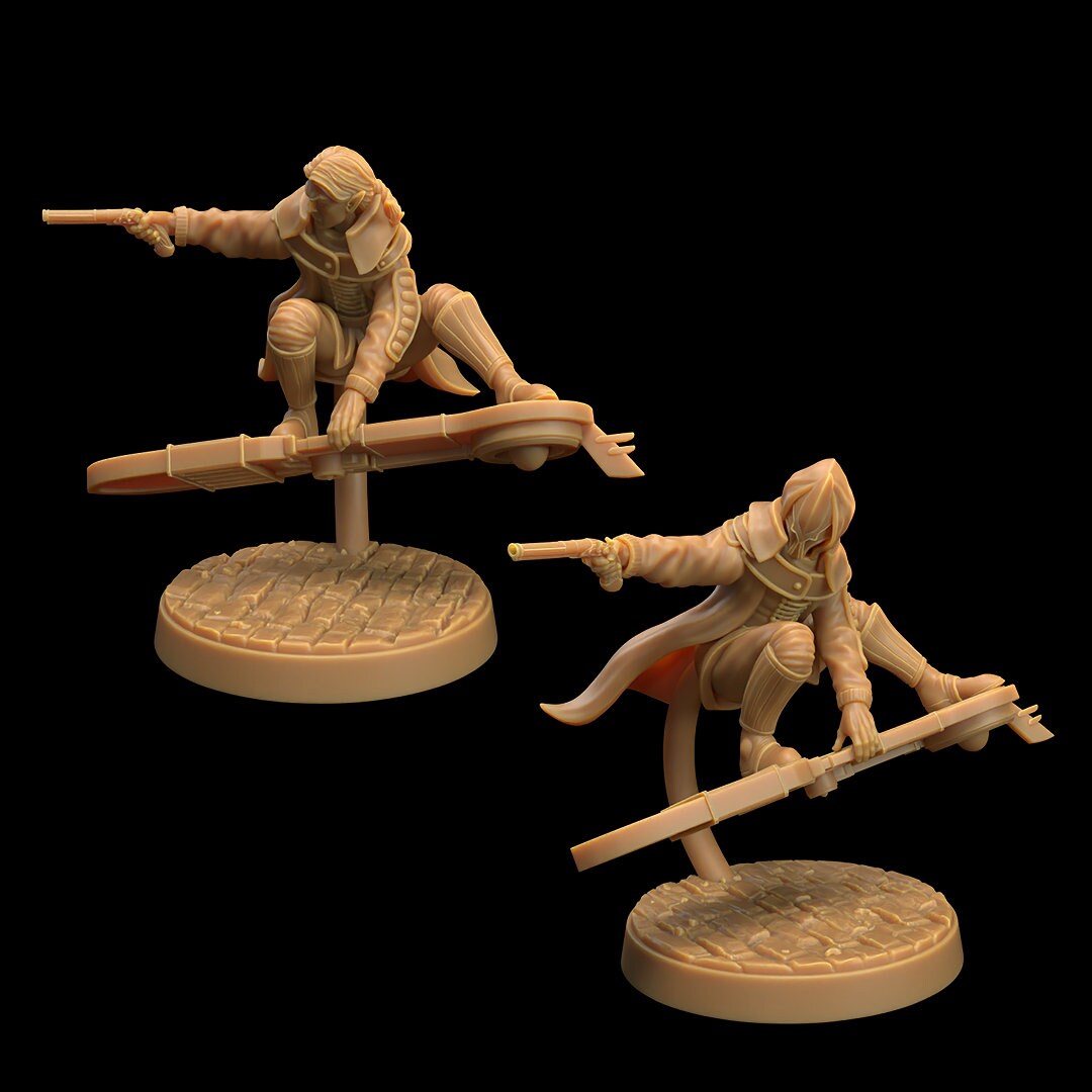 Astral Elf Crew 3d Printed Miniature for Tabletop Rpgs - Etsy UK