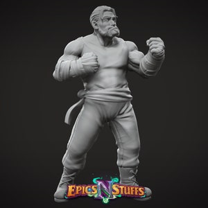 Human Fist Fighter 3d Printed Miniature for Tabletop Rpgs|dungeons and ...