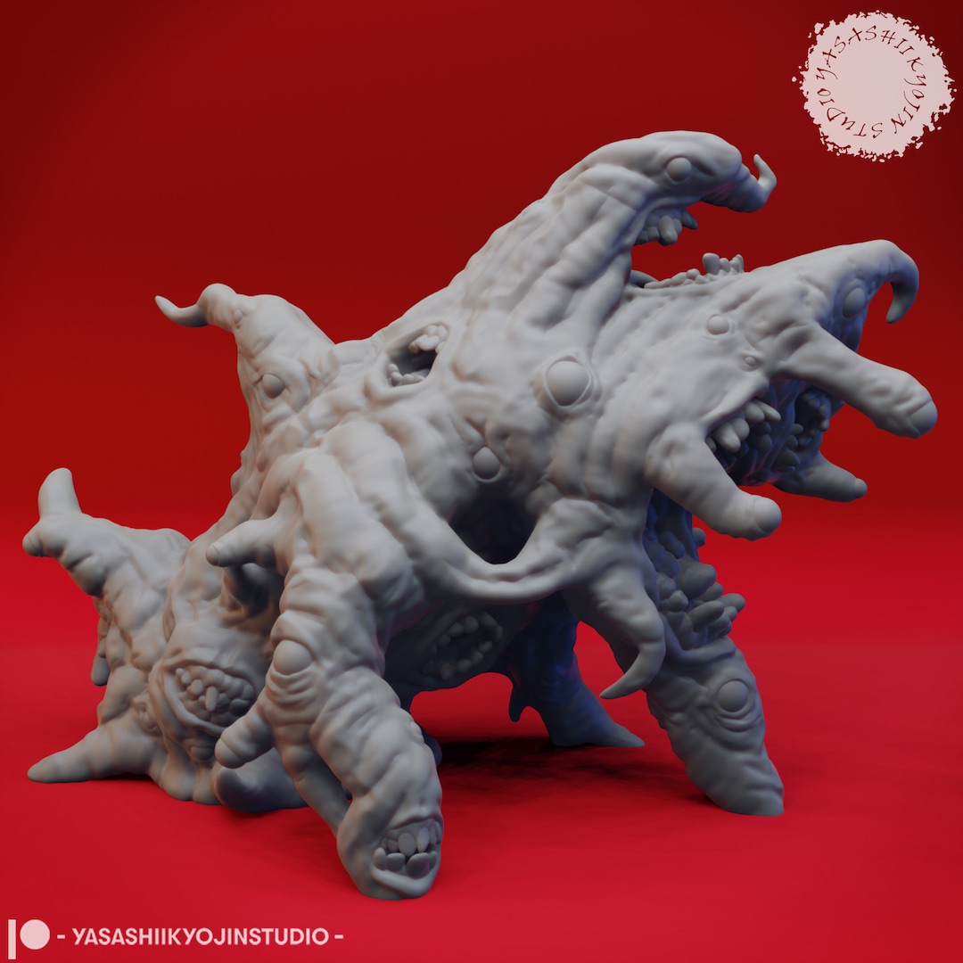 Gibbering Mouther 3d Printed Miniature for Tabletop Rpgs|dungeons and ...