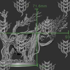 Mutated Cursed Splinter 3d Printed Miniature for Tabletop Rpgs|dungeons ...
