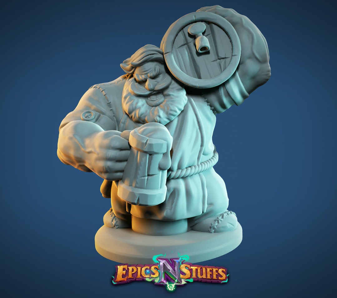 Dwarven Townsfolk 3d Printed Miniatures for Tabletop Rpgs|dungeons and ...