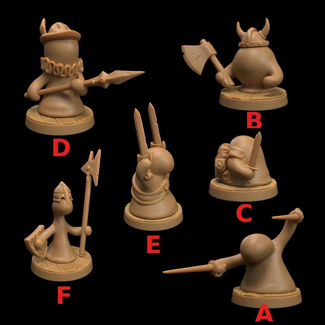 Plasmoid Soldiers 3d Printed Miniature for Tabletop Rpgs Dungeons and ...