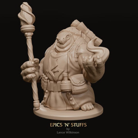 Tortleturtle Sorcererwizard Variant Miniature for Tabletop - Etsy