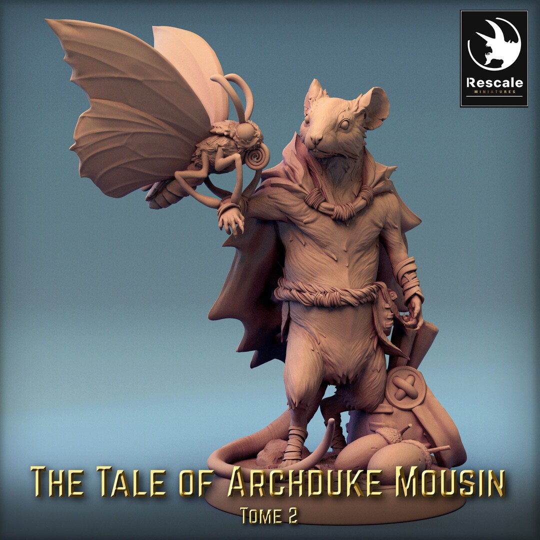 Mouse Messenger 3d Printed Miniature for Tabletop Rpgs|dungeons and ...