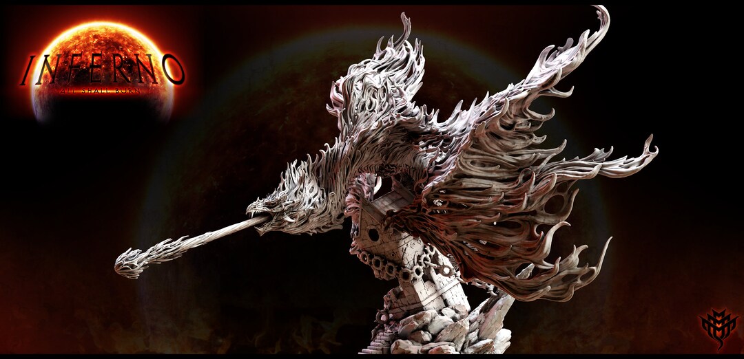 Everburn Serpent 3d Printed Miniature for Tabletop Rpgsdungeons and ...
