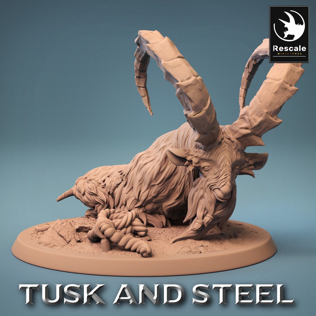 Wild Goat 3d Printed Miniature for Tabletop Rpgsdungeons and ...