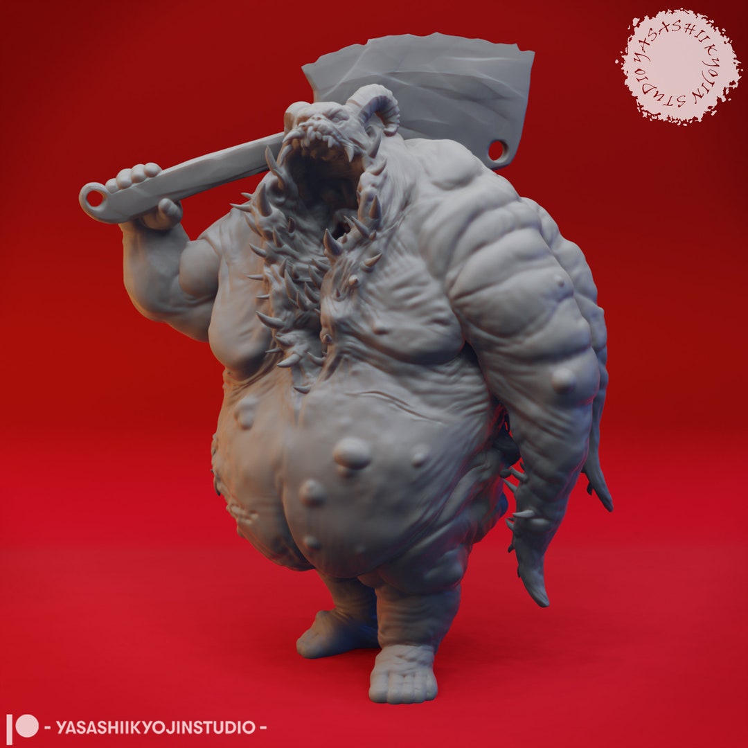 Gluttony Demon 3d Printed Miniature for Tabletop Rpgs|dungeons and ...