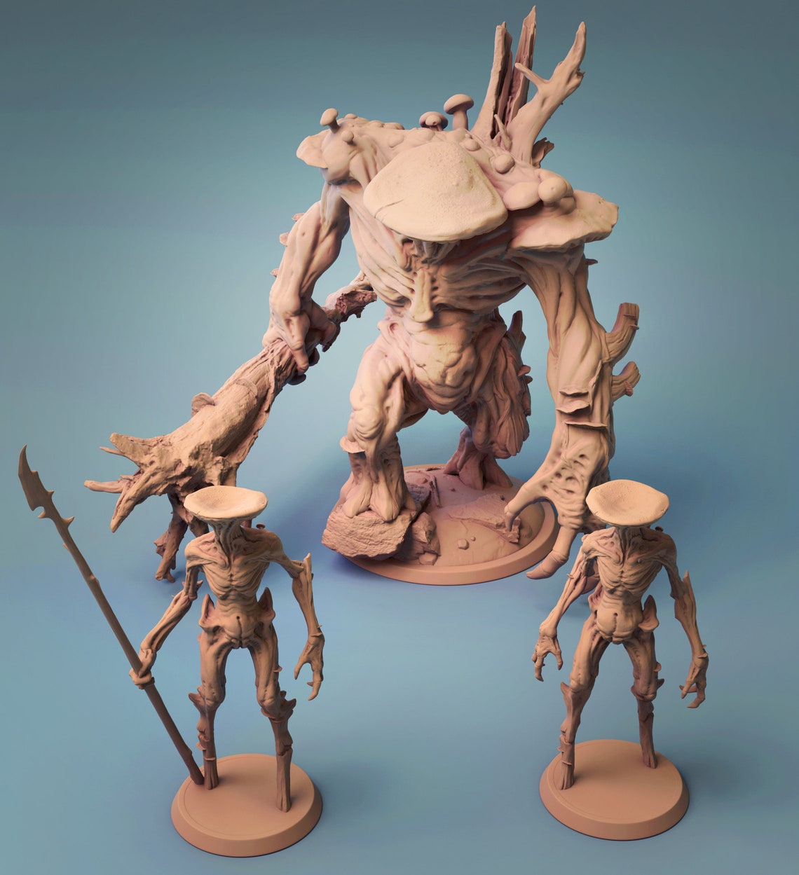 Myconid Sovereign 3d Printed Miniature for Tabletop - Etsy