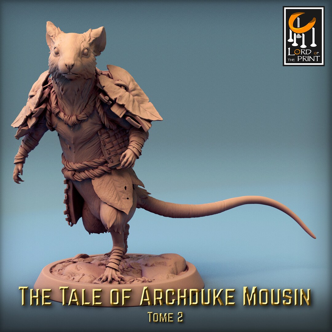Mouse Stance 3d Printed Miniature for Tabletop Rpgsdungeons and ...