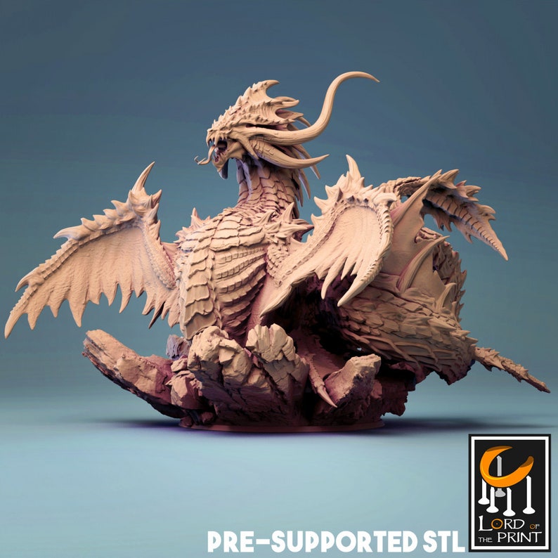 Water Leviathan 3d Printed Miniature for Tabletop | Etsy