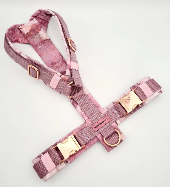 Beige Dog Harness With Golden Crabs Guard Harness Animal