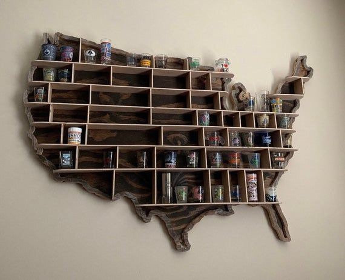 Custom 5FT by 7FT USA Map Bookshelf. This is XXX-Large in | Etsy