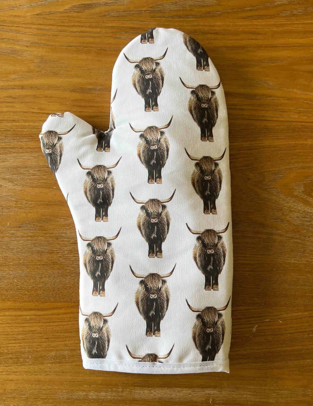 Highland Cow Single Oven Mitt - Etsy