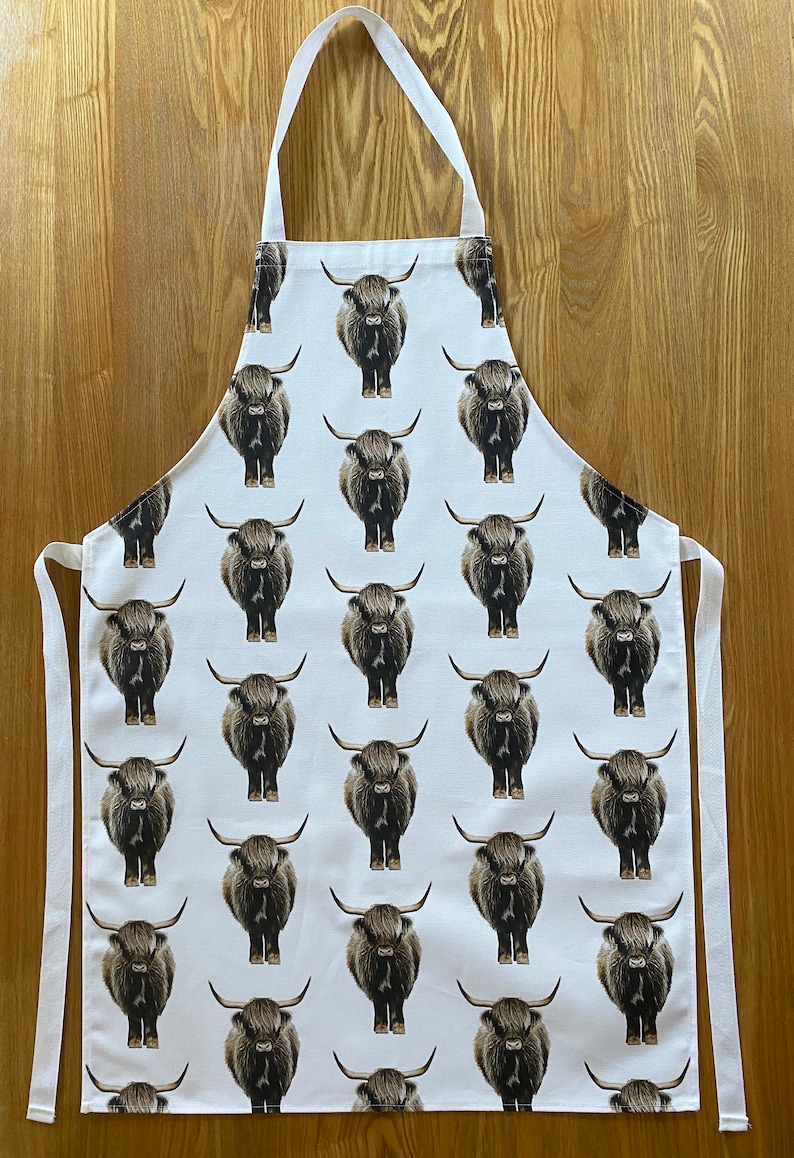 Highland Cow Apron - Etsy