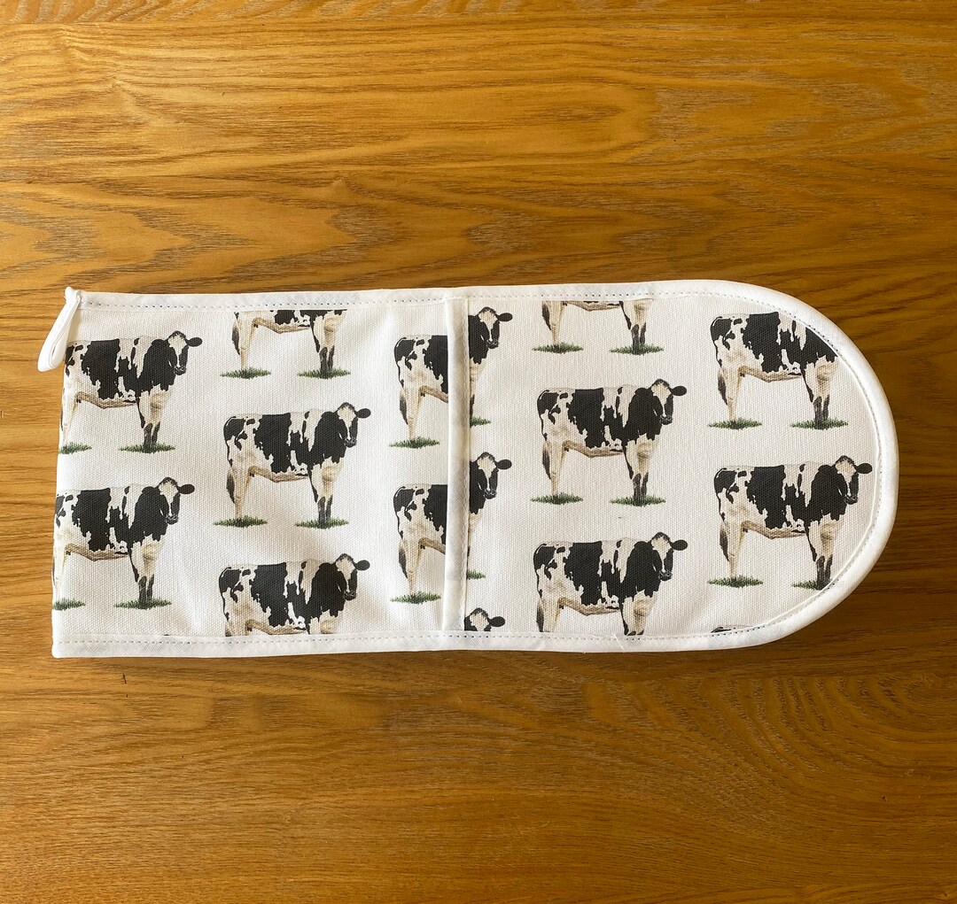 Friesian Cow Double Oven Gloves - Etsy