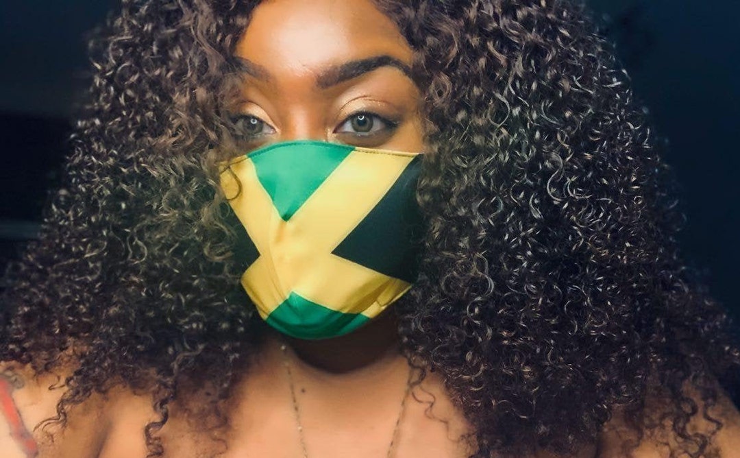 Jamaica Flag Mask - Etsy