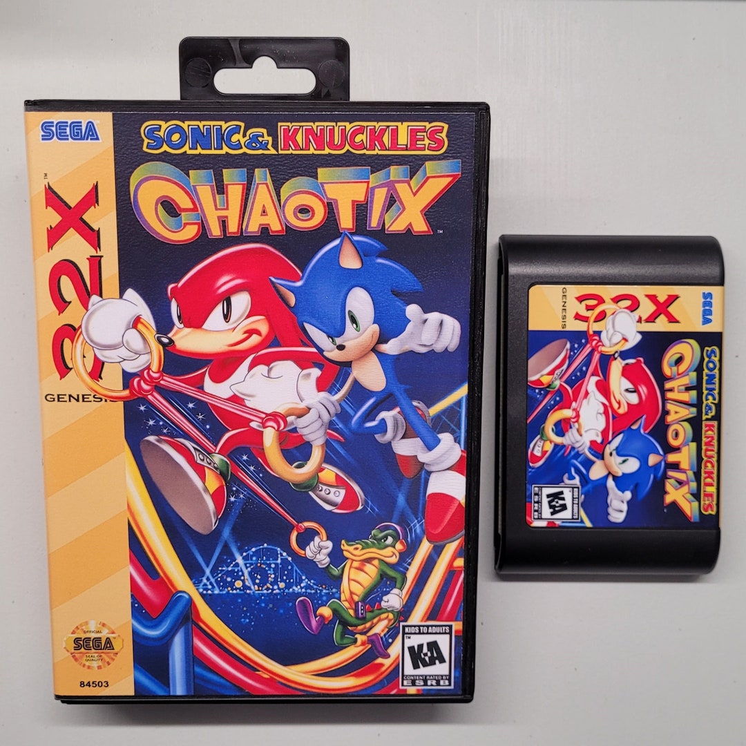 Sonic & Knuckles Chaotix for Sega 32X Plus Case and Artwork - Etsy