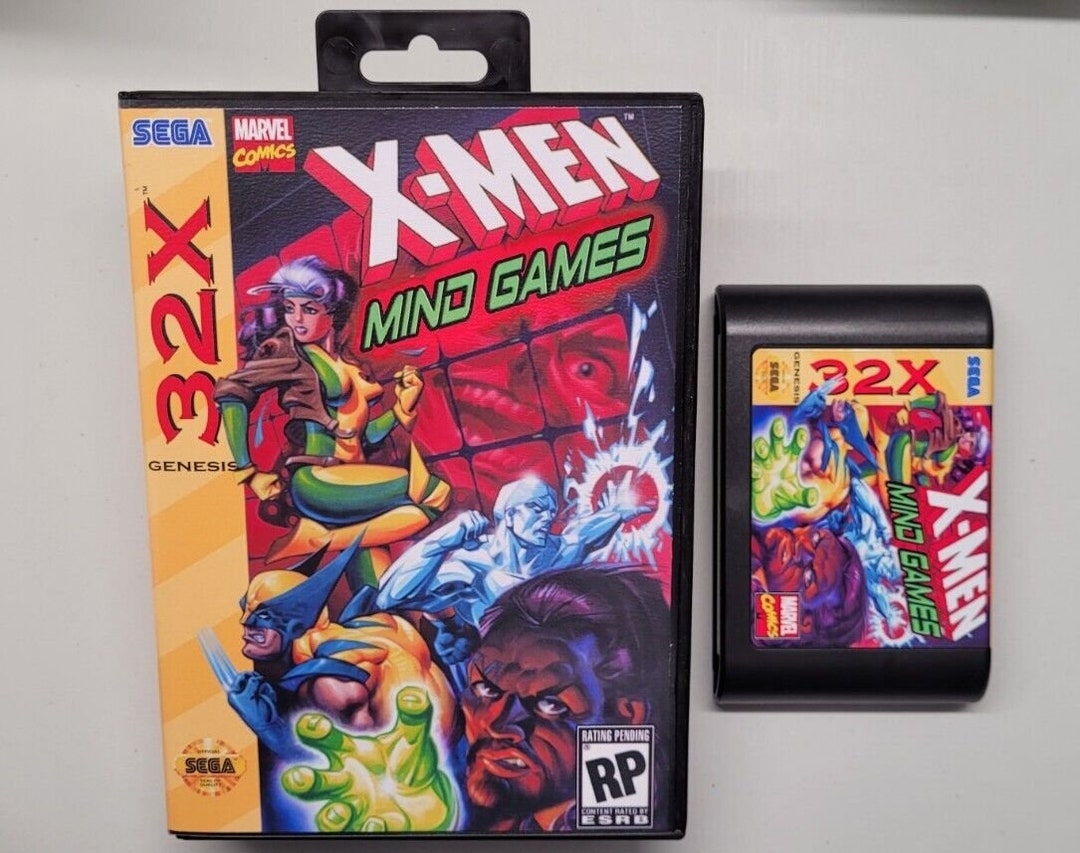 X-MEN: Mind Games Custom Prototype Cartridge for Sega 32X + Case ...