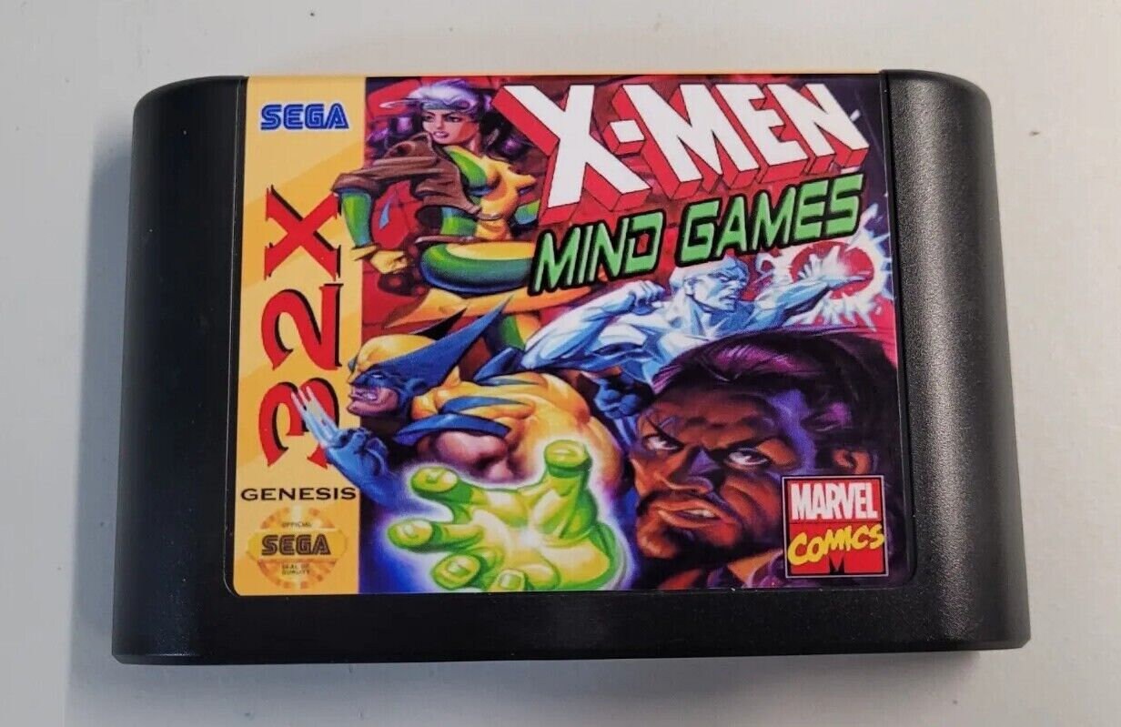 X-MEN: Mind Games Custom Prototype Cartridge for Sega 32X Case ...