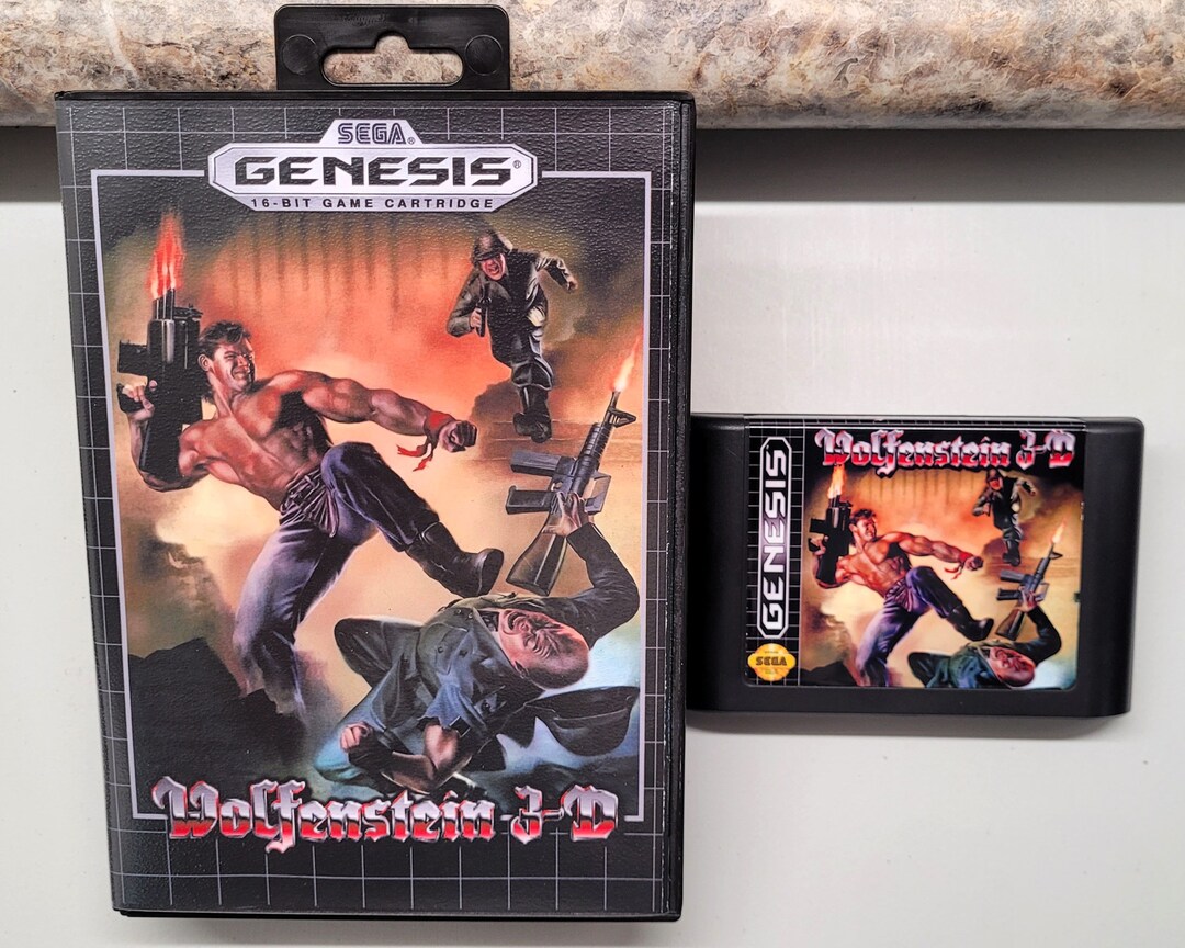 WOLFENSTEIN 3D for the Sega Genesis Case and Artwork - Etsy